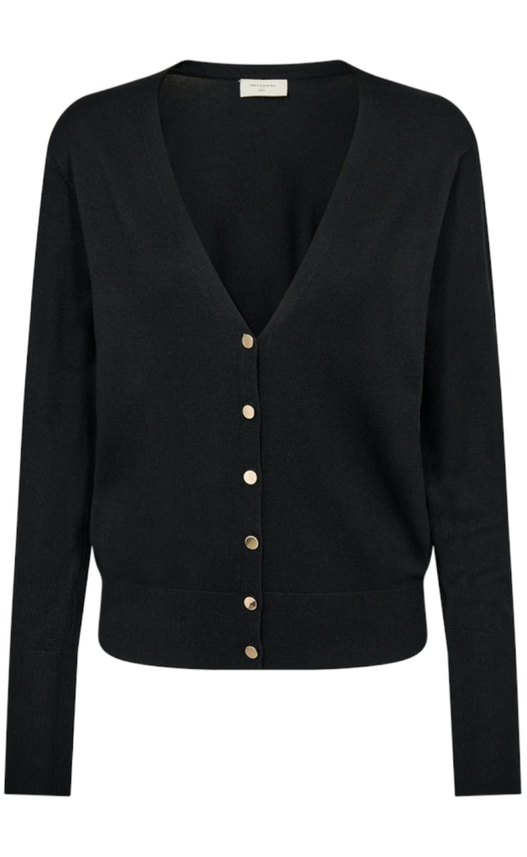 Freequent Cardigan - Katie - Black | Rask levering | Fashionbystrand