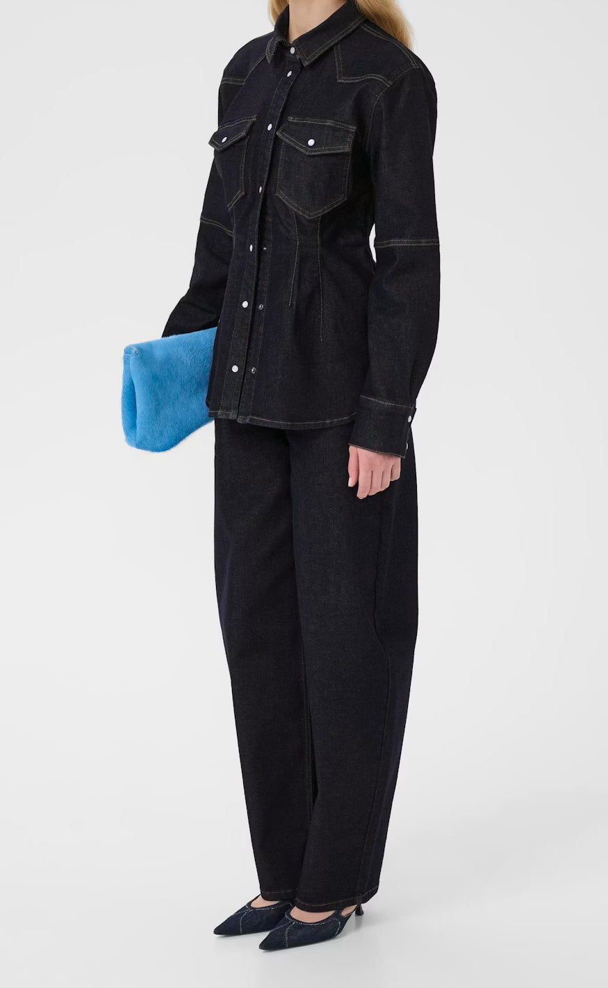 Gestuz Bukser - Mae - Dark Blue Rinse | Rask levering | Fashionbystrand