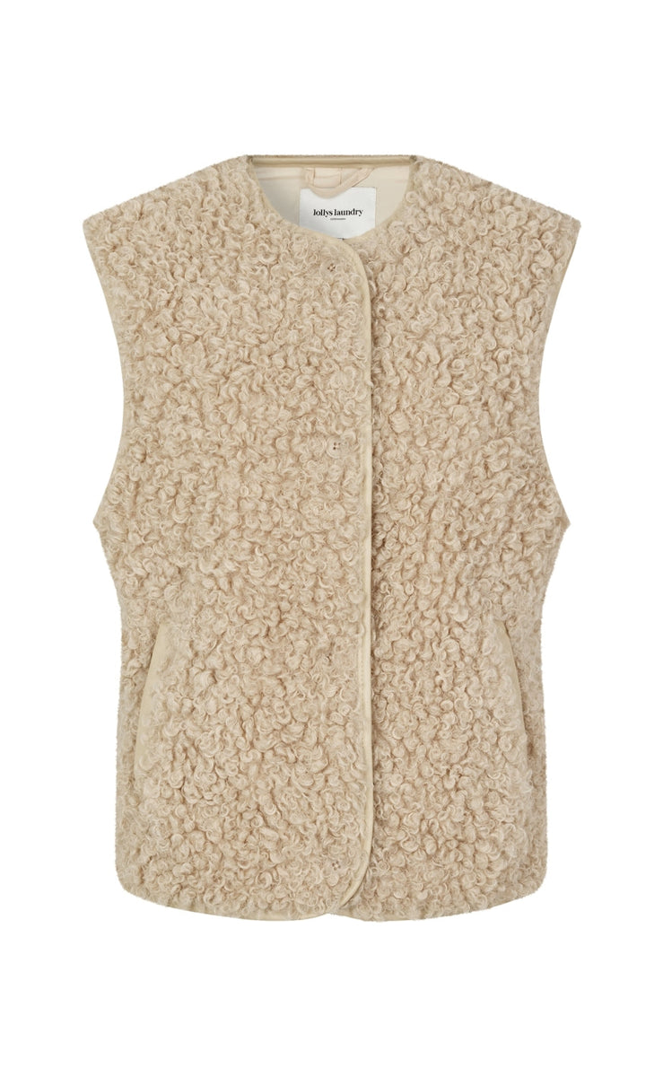 Lollys Laundry Vest - Vada LL - Sand | Rask levering | Fashionbystrand